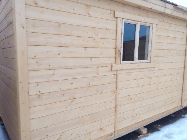 Бытовка из дерева 4х2, 3 метра (жилой вагончик) купить по цене 56000 ...