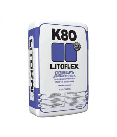 Клей для плитки Литокол LITOFLEX K80 25 кг купить по цене 520 ₽ в ...