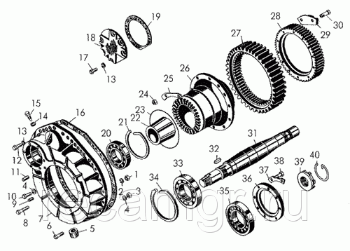 Бортовой Редуктор экскаватора Caterpillar 740 217-6290 купить по цене ...