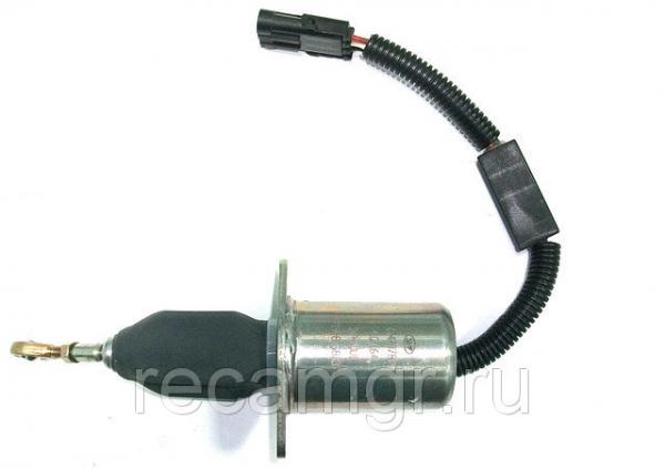 Соленоид ТНВД (клапан отсечки - круглые контакты) Cummins 6BT 6CT ...