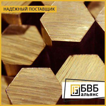 Шестигранник бронзовый БрБ, БрАЖ, БрАЖН, БрАЖМЦ, БрАМЦ, БрОФ, БрОЦ ...