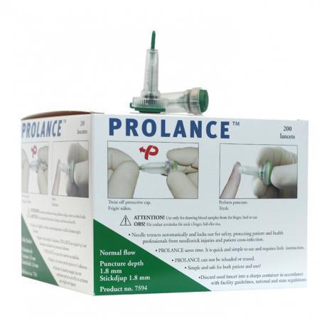 Автоматические ланцеты Prolance Normal Flow, игла 21G, глубина прокола ...