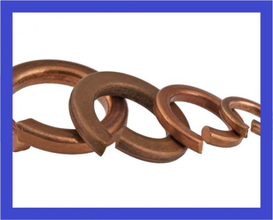 Бронзовая плоская обычная кузовная шайба с фаской класс прочности А М24 25х44х4 мм БрБ2 ГОСТ ...