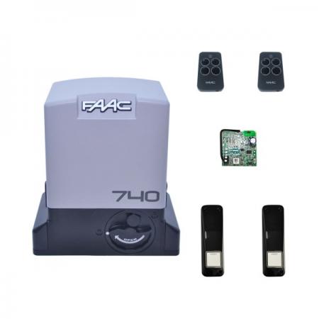 Комплект автоматики для откатных ворот Faac 740 KIT купить по цене 24800 ₽ в Москве на ...