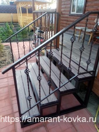 Широкая сварная лестница купить в Москве по цене 18000 ₽ - ООО Амарант