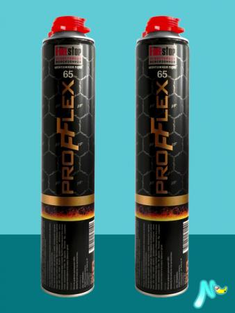 Монтажная пена FireStop 65 PROFFLEX профессиональная огнестойкая купить ...