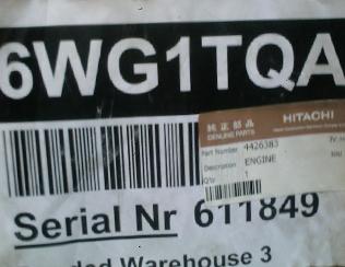 Isuzu 6wg-1 isuzu 4нк-1 двигатели б/у экскаваторов Hitachi JCB Case New ...