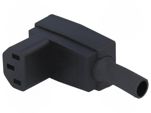 Разъем питания AC, вилка, "мама", 10А, 250ВAC, IEC 60320, C13 (F ...