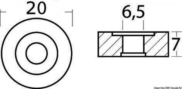 Magnesium ring anode Suzuki outboard eng. 4/300 HP 43. 823. 93 купить ...
