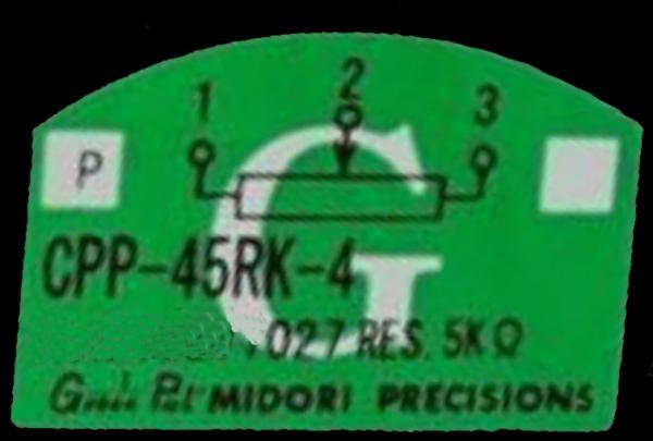 Потенциометр Midori CPP-45RK-4 Tadano 361-309-45010 купить в Хабаровске на PromPortal.Su (ID ...