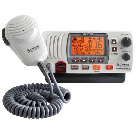Стационарная морская радиостанция VHF Cobra MR F77W GPS Class-D DSC 1 ...