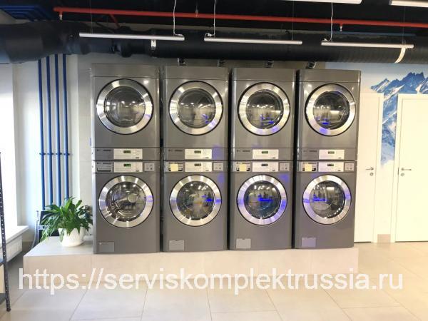 Коммерческая стиральная машина марки "LG" FH069FD2MS (stack) 10. 5 кг ...