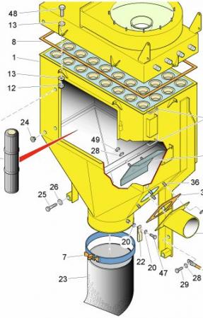 Atlas Copco 3222321295 фильтр воздушный пылеподавления купить по цене 1 ...