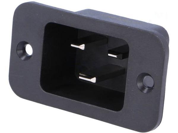 Разъем IEC 60320 питания AC C20 (I) гнездо "папа" SCHURTER 4798. 9000 ...