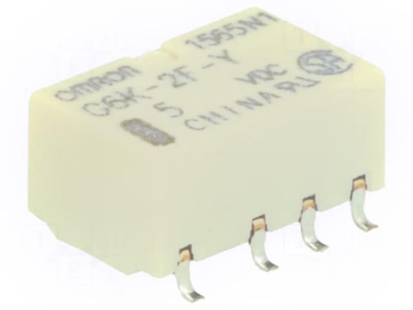 Реле электромагнитное, сигнальное, DPDT, 1A, Uобмотки 5V, SMD ...