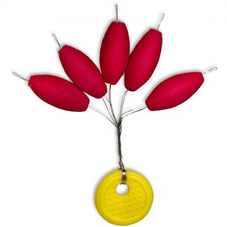 Magic trout 5363001 Standard Pilot Square EVA плавать 15 mm Красный Neon Red, 2 штуки купить по ...