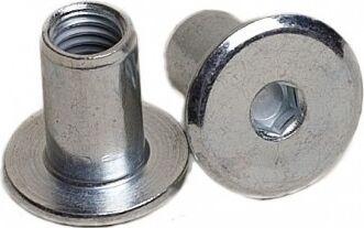 Гайка Эриксона с плоской головкой цинкованная GE М6 din 596 купить по ...
