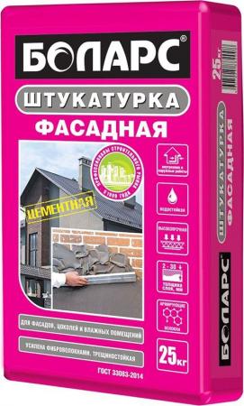 БОЛАРС штукатурка цементная фасадная (25кг) / BOLARS штукатурка ...
