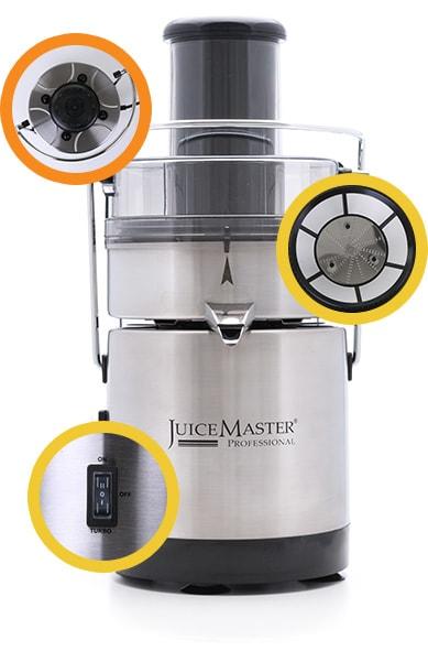 Профессиональная центробежная универсальная соковыжималка Juice Master Professional для кафе ...