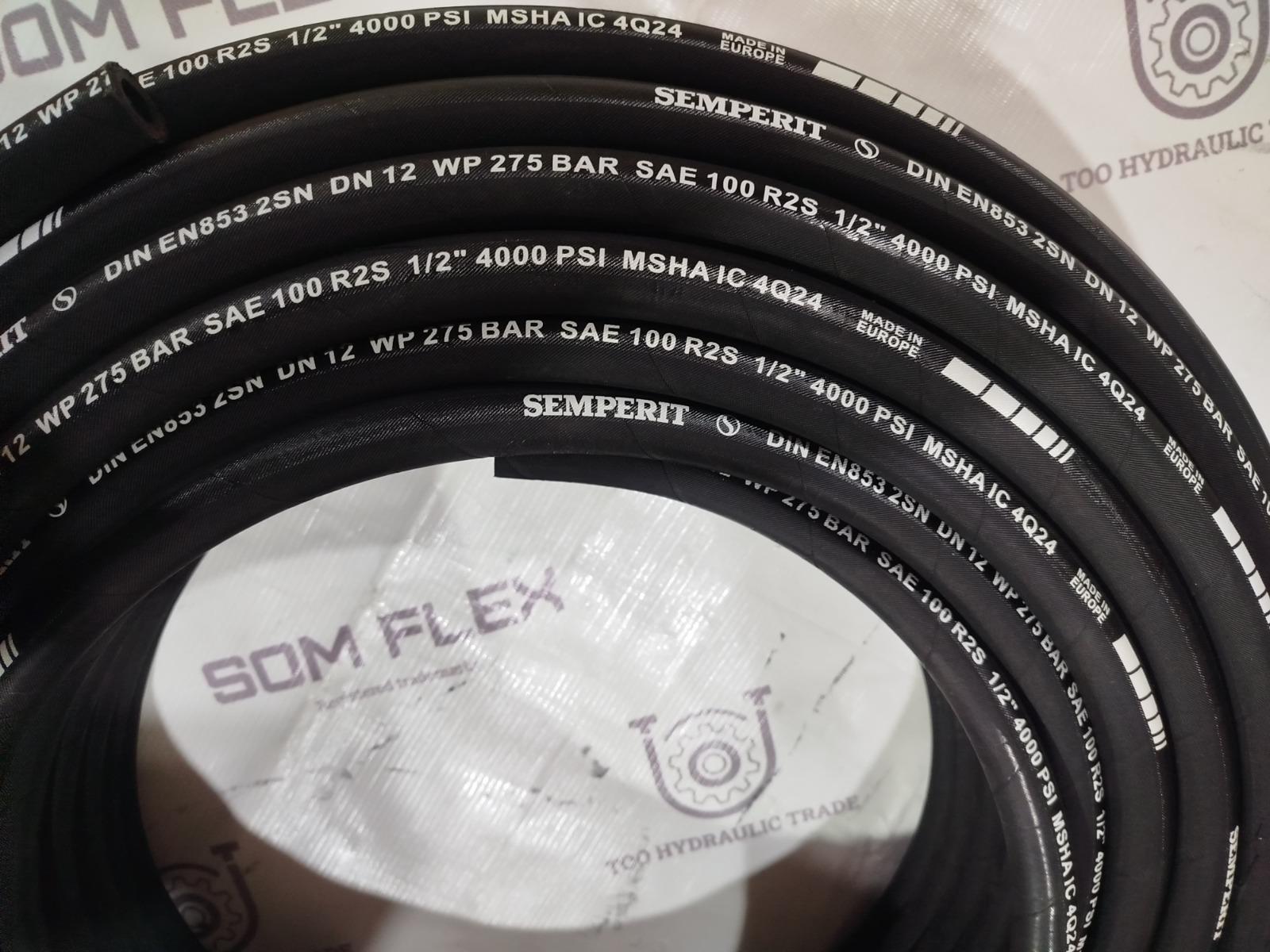 Рукав высокого давления SEMPERIT S DIN EN853 2SN DN 12 WP 275 BAR SAE ...