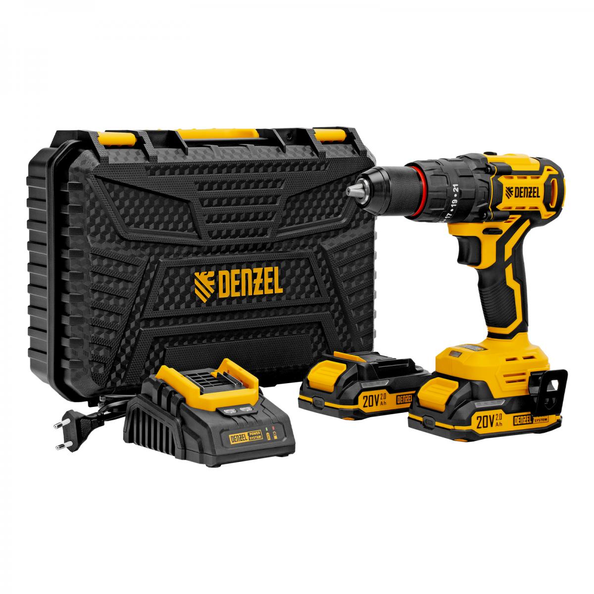 Дрель-шуруповерт аккумуляторная ударная бесщет. CIDH-BL-20, Li-Ion, 20 ...