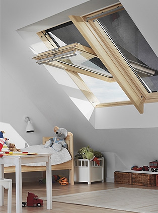 Мансардные окна VELUX, GZL 1059 "Эконом" - C02 55x78см, деревянное ...